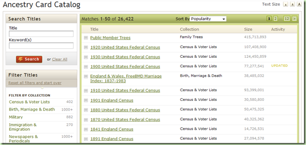 The Ancestry Insider: Extras in the Ancestry.com New Card Catalog